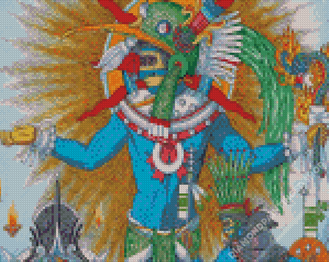 Huitzilopochtli Art - 5D Diamond Painting - DiamondPainting5d.SHOP